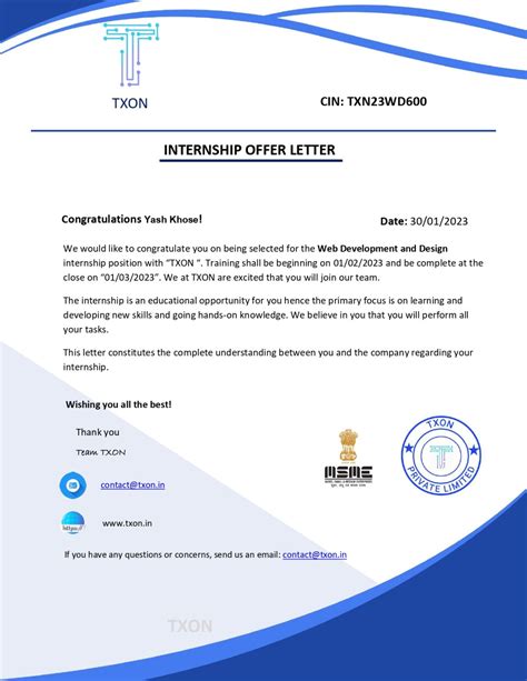 Yash Khose On Linkedin Txon Intern Share Webdevelopment