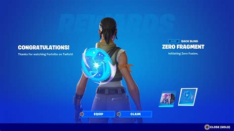 How To Get Zero Fragment Back Bling In Fortnite Youtube