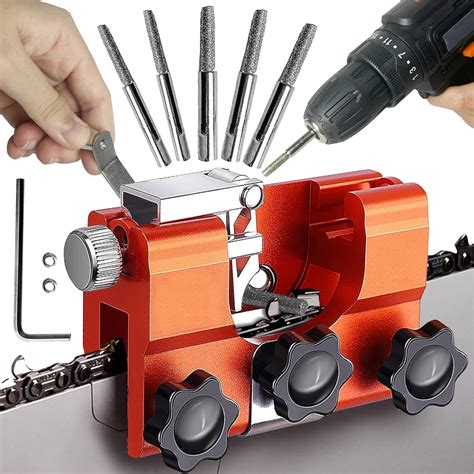 Lbcbmd Chainsaw Sharpener Clamp Chainsaw Sharpener Tool Hand Crank Chainsaw
