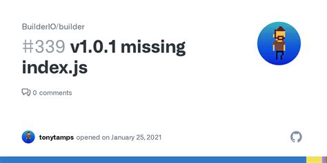v1 0 1 missing index js · issue 339 · builderio builder · github