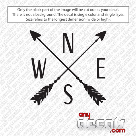 Compass Decal Sticker