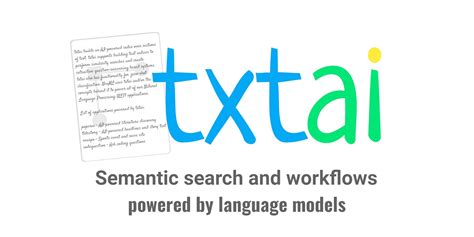 txtai semantic search with sql and explainablity r coolgithubprojects