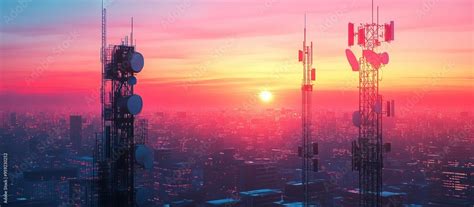 Cellular Technology Advancements Including 3g 4g And 5g Base Stations And Telecommunication