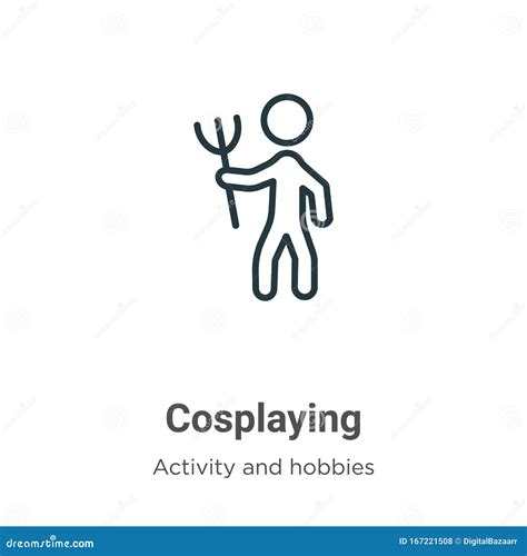 Cosplaying Vector Icon On White Background Flat Vector Cosplaying Icon Symbol Sign From Modern