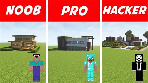 Minecraft NOOB Vs PRO Vs HACKER Animation YouTube