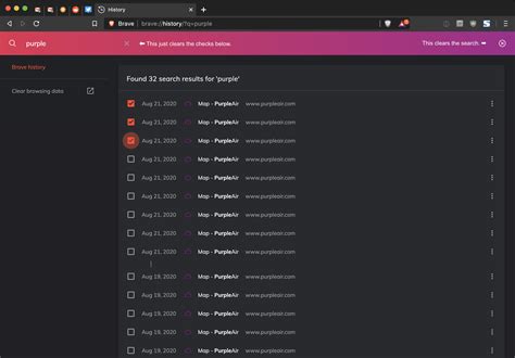 Feature Request Ability To Delete Multiple Or Found Set In History