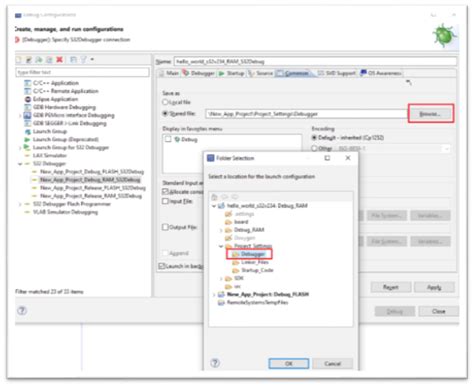 howto add a new debugger configuration to an existing project nxp