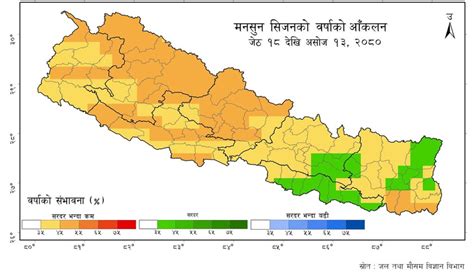 यो वर्ष अधिकांश स्थानमा औसतभन्दा कम वर्षा हुने प्रक्षेपण Online Khabar
