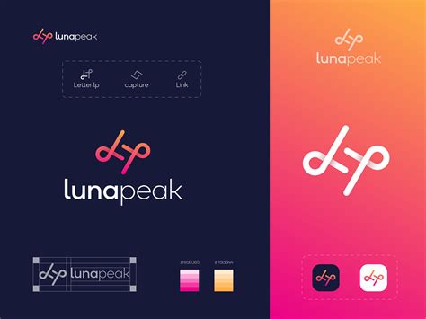 Lp Letter Logo Logo Lunapeak Logo Design By Md Mishad Mahamud