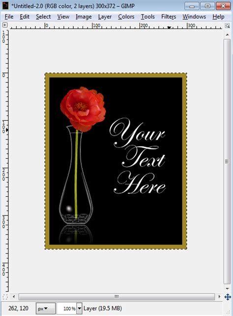 Gimp Tips How To Add A Gold Border To An Image Digital Art Graphic Design