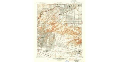1926 Map Of Alhambra Los Angeles Ca — High Res 1939 Print 2 Pastmaps