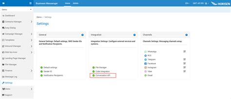 Conversation Api Horisen
