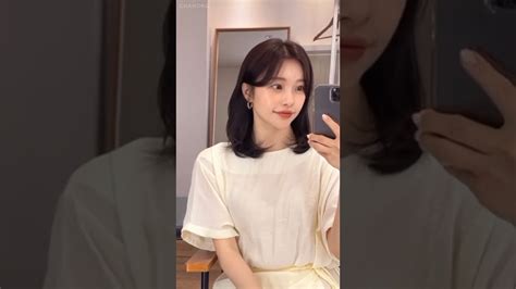 미디움레이어드컷 스무스펌 스타일 차홍아르더 박다은 Youtube