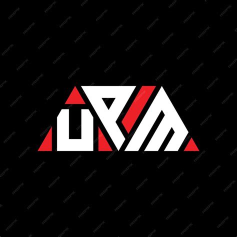 Premium Vector Upm Triangle Letter Logo Design With Triangle Shape Upm Triangle Logo Design