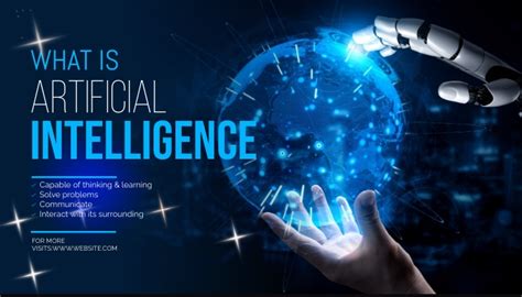 Artificial Intelligence Blog Header Template Postermywall