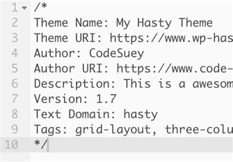 Wordpress Theme Header Generator Wp Hasty