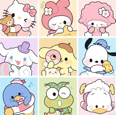 Random Fun Kawaii Sanrio Stickers Hello Kitty And Friends Walpaper