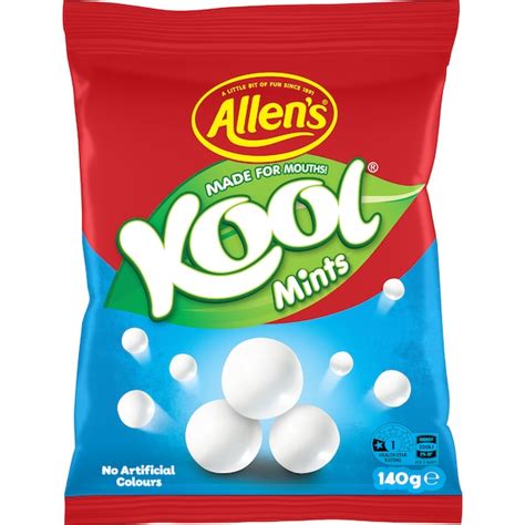 Allens Kool Mints Lollies Bag 140g Woolworths