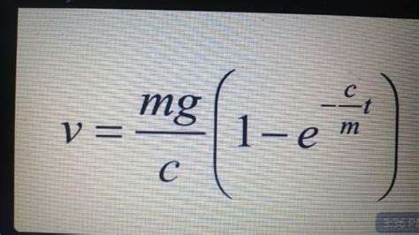 Solved A The Falling Parachutist Satisfies The Following