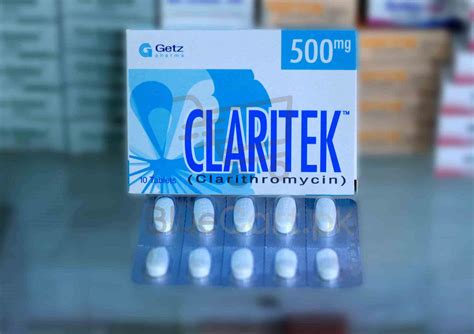 Claritek Tablet 500mg Blue Cart