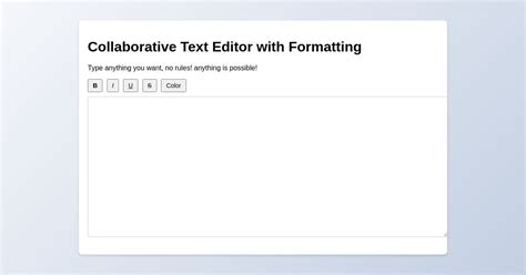 collaborative text editor