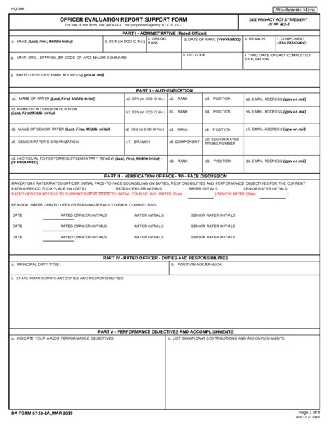 Army Oer Form 67 9 Fillable Printable Forms Free Online