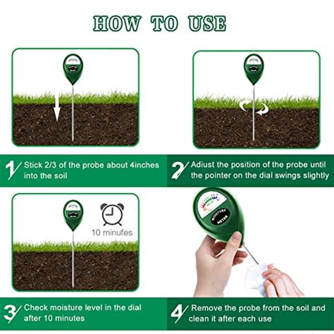 Suplong Capteur d humidité du sol hygromètre pour plantes compteur d eau pour plantes