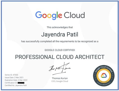 Google Cloud Professional Cloud Architect Certification Learning Path