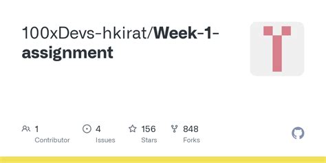 github 100xdevs hkirat week 1 assignment