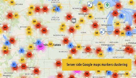 Google Map V Server Side Markers Clustering