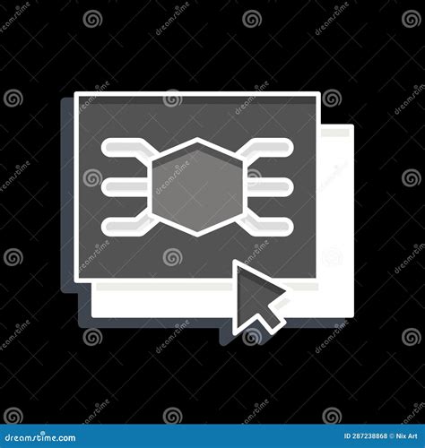 Icon Software Related To 3d Visualization Symbol Glossy Style Simple Design Editable Stock