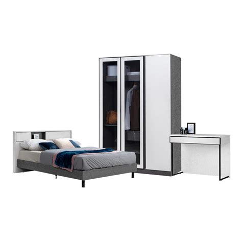 Koncept Furniture ชุดห้องนอน ขนาด 6 ฟุต รุ่น Paris เทา 6 ฟุต บริษัท เอสบี ดีไซนด์สแควร์ จำกัด