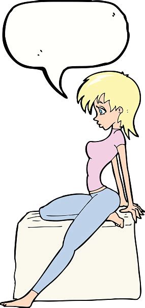 말풍선이 있는 핀 바라요 자세 여자아이 말풍선을 가냘픈에 대한 스톡 벡터 아트 및 기타 이미지 가냘픈 거친 귀여운