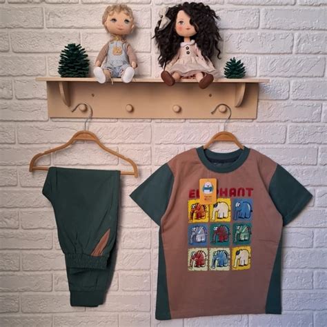 خرید و قیمت تیشرت شلوار پسرانه لباس بچگانه فیل از غرفه لباس بچگانه