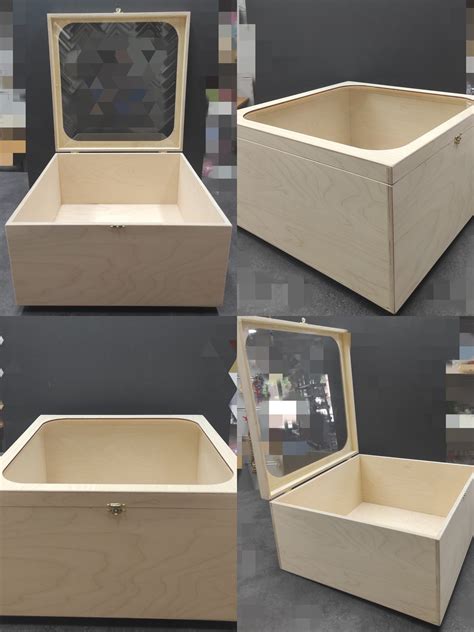 Ξύλινο κουτί με τζάμι στο καπάκι Woodcrafters
