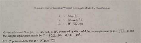 Solved Normal Normal Inverted Wishart Conjugate Model For