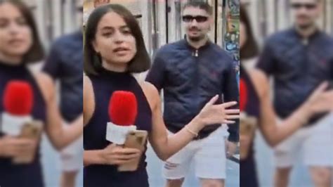 Una periodista fue acosada en vivo en España y generó el repudio de todo el mundo el agresor