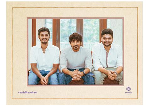 ‘siddarth 40 Presented By Arun Vishwa Of Shanthi Talkies Helmed By Sri Ganesh Announced