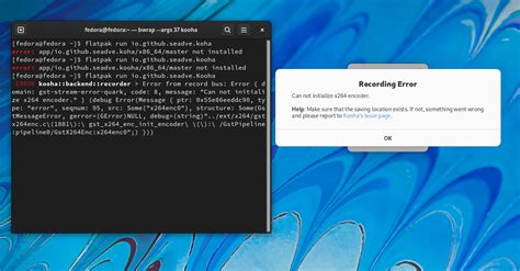 can not initialize x264 encoder · issue 139 · seadve kooha · github