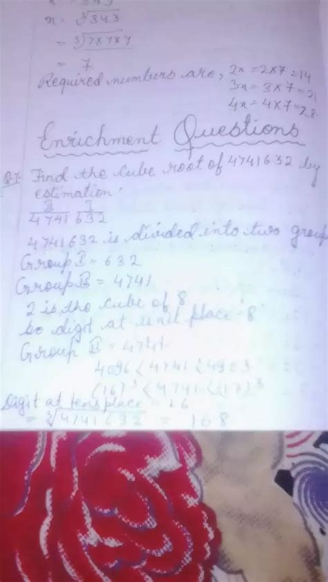 If We Have To Find The Cube Root Of 4741632 Through Estimation How
