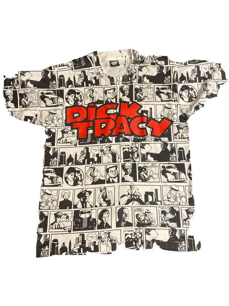 Vintage 1990s Disney Dick Tracy Comic Strip T Shirt S Gem