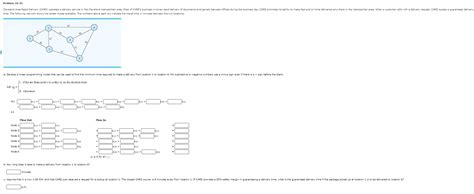 Solved Problem 10 25time The Following Network Shows The
