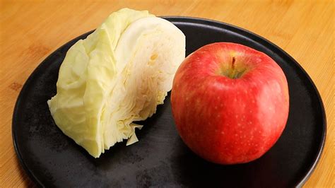 밥대신 사과와 양배추를 이렇게 드세요 간단하고 입맛 돋구는 사과요리👍💯 Youtube