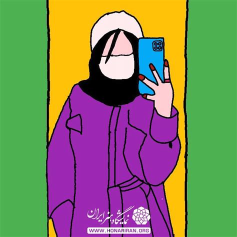 نقاشی‌ دیجیتالی دختر نمایشگاه هنر ایران