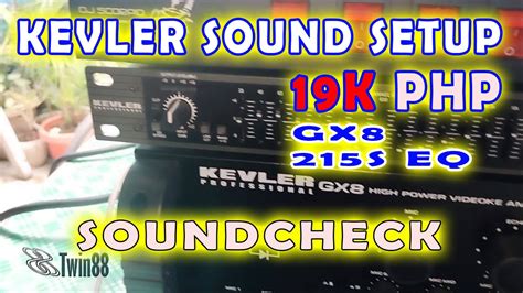 New Kevler Amplifier Gx8 900 Watts X 2 With Kevler 215s Equalizer