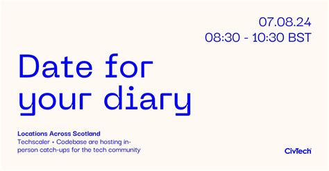 civtech scotland on linkedin date for your diary 📅 our friends at