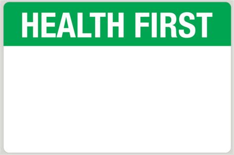 Labeltac® 4 And Pro Model Die Cut Health First Header Supply