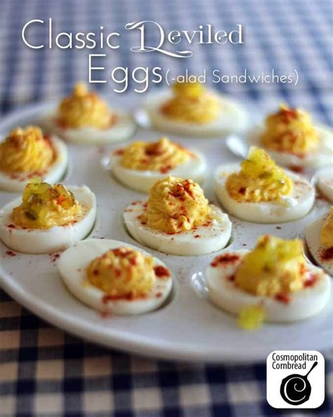 Classic Deviled Eggs Cosmopolitan Cornbread
