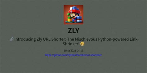 Github Pythonplumberzly 🔗 Introducing Zly Url Shorter The