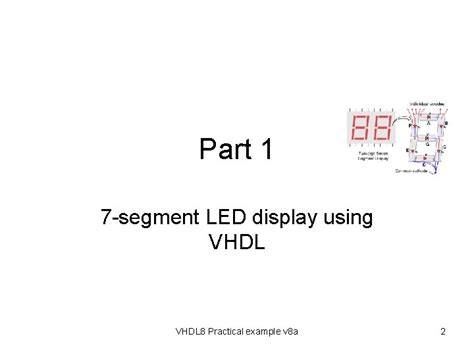 VHDL 8 Practical Examples Part 1 7 Segment